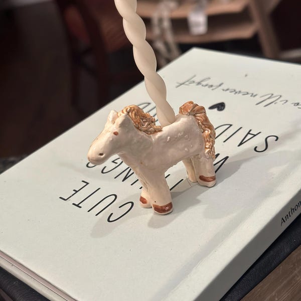 Woodland Animals Birthday Candle Holders, Unicorn, Squirrel, Skunk ...