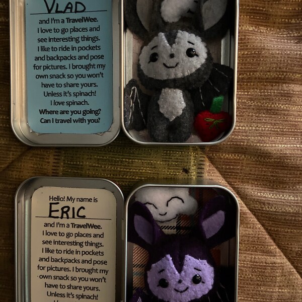 Felt Bat Travel Wee Travel Toy Altoid Tin - Etsy