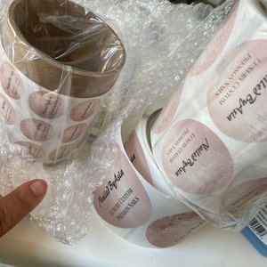 Clear Stickers With Your Logo, Transparent Stickers on a Roll, Clear ...