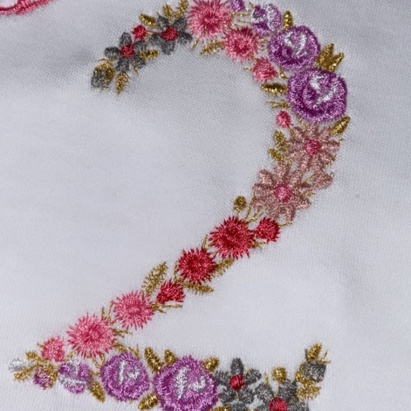 Machine Embroidery Design Heirloom NUMBER 2 Dainty Floral Spring ...