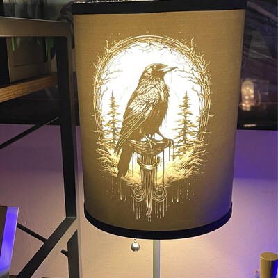 Gothic Raven Blanket Night's Sentinel, Velveteen Fuzzy Raven Blanket ...