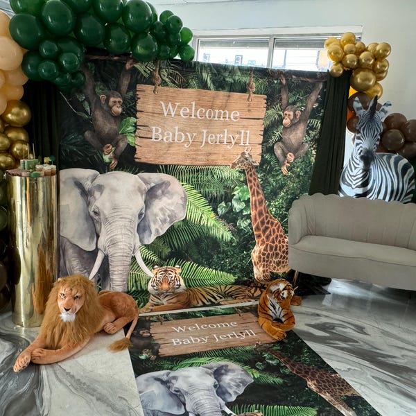 Custom Floor Decal, Custom Birthday Banner, Step and Repeat Backdrop ...