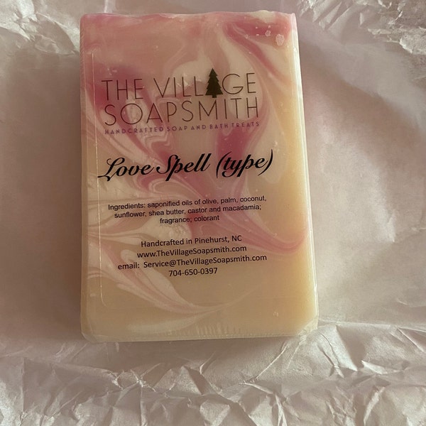 Love Spell (type) Soap With Shea Butter and Silk, Luxury Soap - Etsy