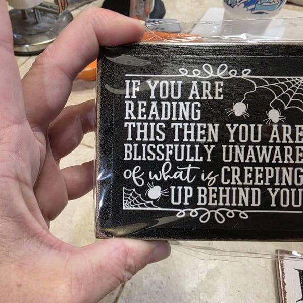 Halloween Bathroom Decor, Halloween Sign, Block Sign, Halloween Tiered ...