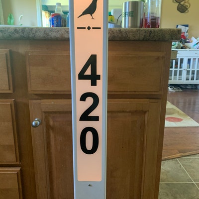 SOLAR ILLUMINATED ADDRESS Sign, Led, 10 Window Color Combos, Lighted ...