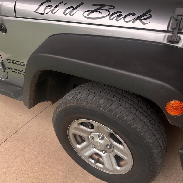 20" X 3.5" Pair of Custom Two Colors Hood Vinyl Decals High-quality ...