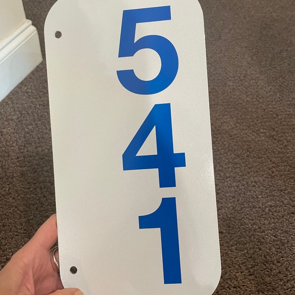 12x6 Reflective Custom Address Sign - Etsy