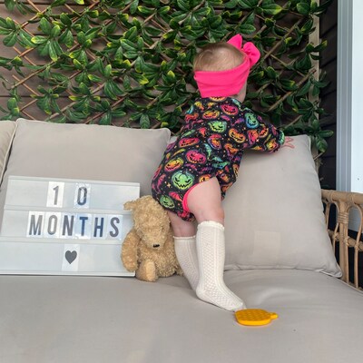 Sweet as A Peach Baby Bummies and Bow Set, Newborn Baby Girl Coming Home Outfit, Baby High ...