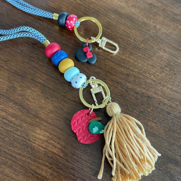 Monogram Keychains | Clay Keychain | Handmade | Cute Keychain ...