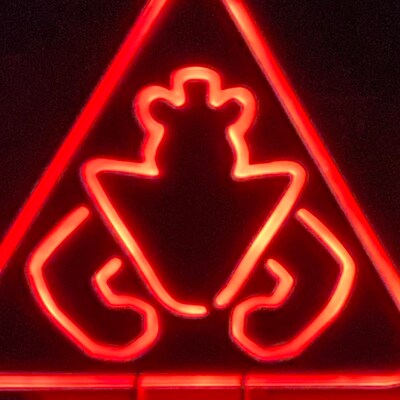 FNAF Security Breach Warning Sign , Neon Like , LED , Light , Wall ...