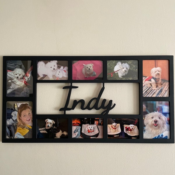 Custom Text Picture Frame - Picture Frame Collage - Collage Picture ...