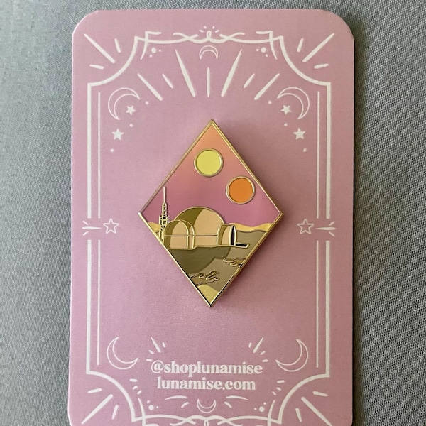Desert Planet Enamel Pin | Sci-fi, Space, Sunset Fantasy Pin / Fan Art ...