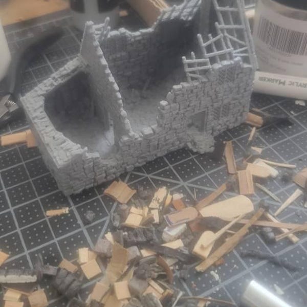 Round Tower With Turret - 15mm 28mm 32mm Winterdale Clorehaven Goblin ...