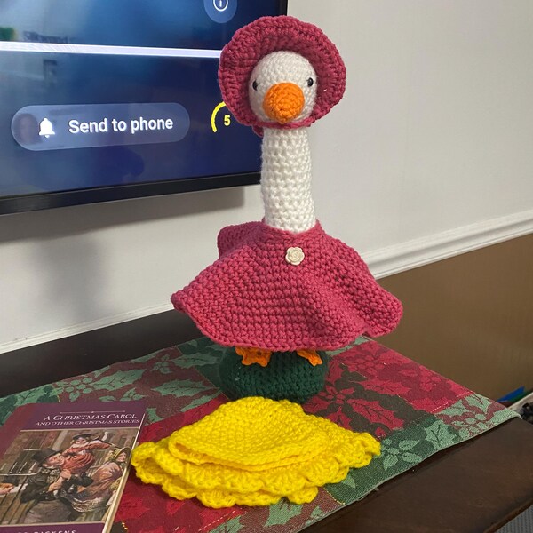 PATTERN ONLY Crochet Desk Goose Christmas Holiday Outfit Set Pdf ...