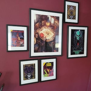 Nintendo NES Retro Video Game Box Art Reproduction Four 8.5x11 Poster ...