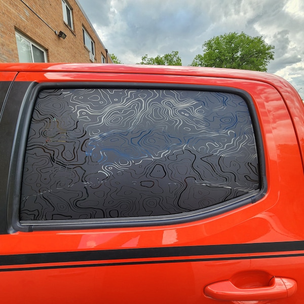 TACOMA 3RD. Gen Rear SIDE Window Decal Sticker Fits 2019-23 (various ...