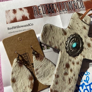 Western Cow Ear Tag Earrings Gifts for Her Birthday Gifts | Etsy