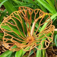 Rusted Metal Flower and Plant Bouquet for Garden Decor Rustic Metal Art ...