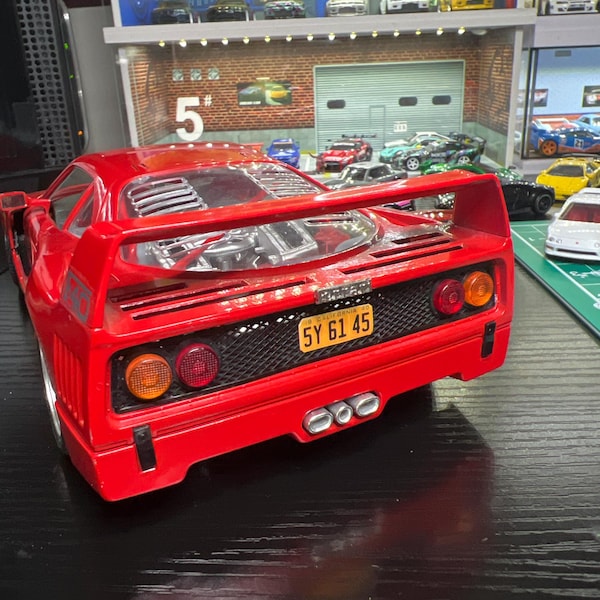 Scale Model Car Assorted USA License Plates California State Tags 1/18 ...