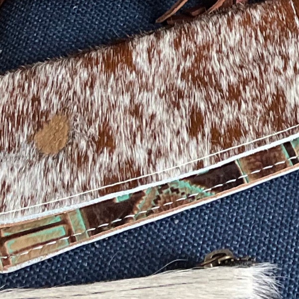 Cowhide Checkbook Cover | Real Hair on Hide Wallet Checkbook Cover ...