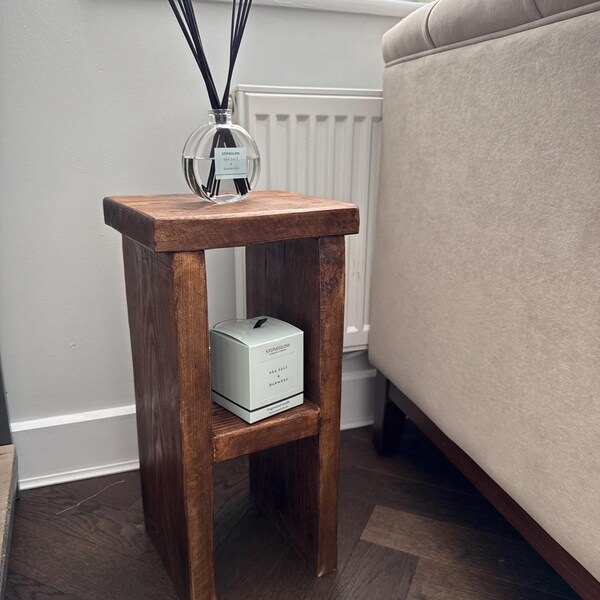 Rustic Sofa End Table, Side Table ,70cm Length, Various Sizes. Hall Way ...