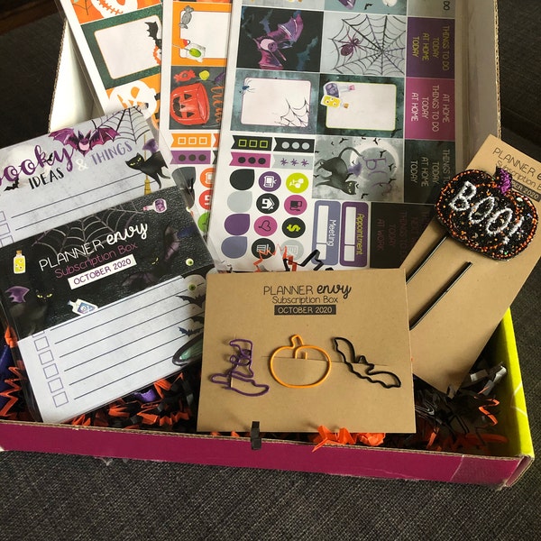 Planner Envy Subscription Box TRIAL. Planner Stickers, Planner Clips ...