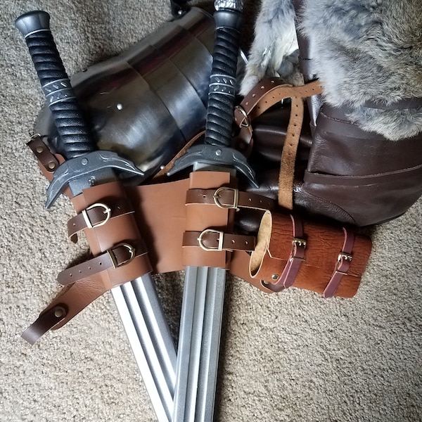 Dual LARP Sword Back Harness - Double Sword Holder - #DK1055 - Etsy