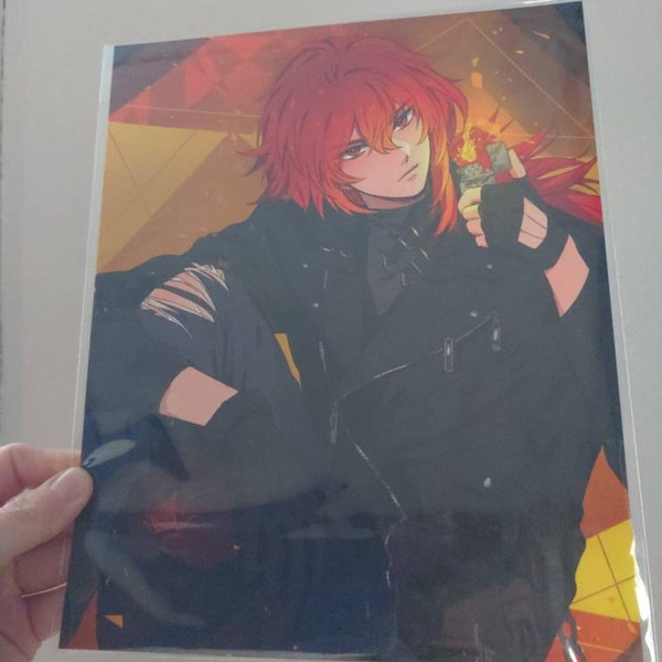 GENSHIN IMPACT - Diluc Fashion - PRINT (unofficial Fan Merch) - Etsy