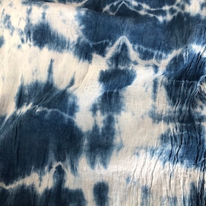 Kumo Japanese Indigo Shibori Bubbles Tshirt / Hand Dyed Organic Bamboo ...