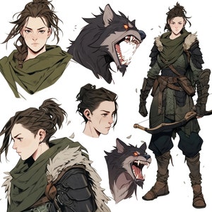 Custom Dnd Portrait Anime Styled Dnd Characters for Tabletop - Etsy UK