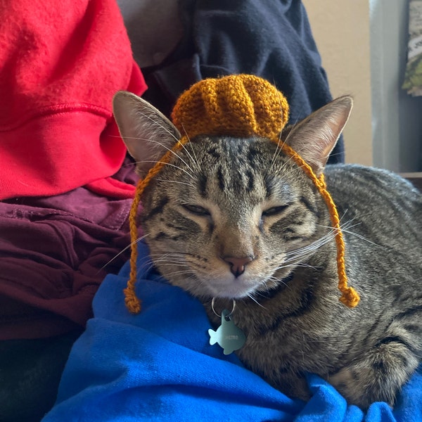 Crochet Pattern: Flared Toque Hat for Cats, PDF Instructions for Cat ...