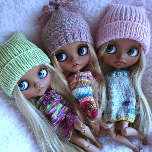 Blythe Winter Sweater With Heart Pattern in Dark Red and White Colors ...