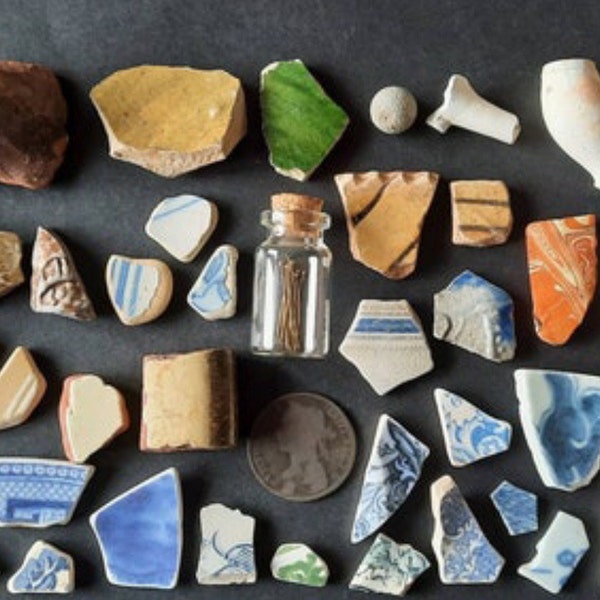Tumbled Pottery Fragments From Field and Foreshore. Ideal for Arts and ...