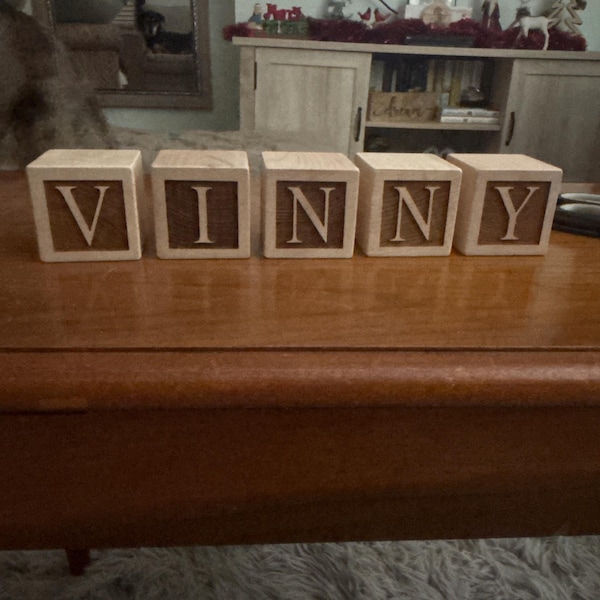 Personalized Nursery Name Block Letters Custom Wooden Name Blocks for ...