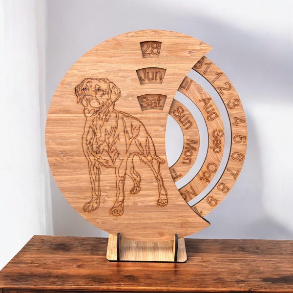 Perpetual Calendar Curl Svg Laser Cut Files, Glowforge Files Svg ...