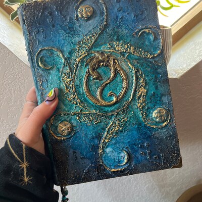 Gothic Diary Grimoire Custom Sketchbookbook of Shadows Spell Book ...