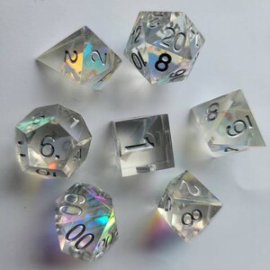Dunamancy Prismatic and Multi-dimensional Sharp Edge Clear Resin Dice ...
