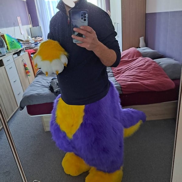 Toony Footpaw Fursuit Kemono Toony Kigurumi Fursona Kawaii Outdoor Foot ...