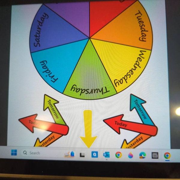Days of the Week Wheel: Printable Montessori Activity (PDF) - Etsy