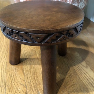 Hand Carved Mango Wood Plant Stand From India - Etsy