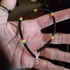 Rasta Style Beaded Anklet, Colorful Anklet, Seed Bead Anklet, Ankle ...