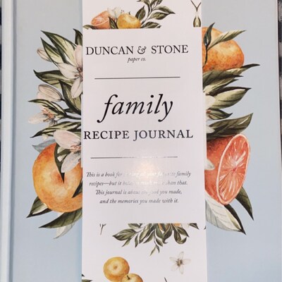 Family Recipe Book & Keepsake Journal Recipe Binder and Blank Cookbook ...