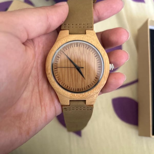 Engraved Watch, Wooden Watch, Mens Gift, Personalized Watch ...