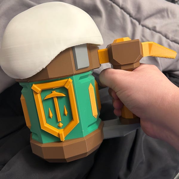 Fully 3D Printed in Color DIY Deep Rock Galactic Inspired Fan Art Prop ...