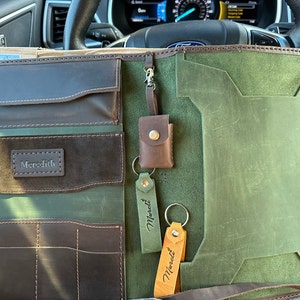 Navy Blue Leather Desk Mat Protective Leather Pad - Etsy