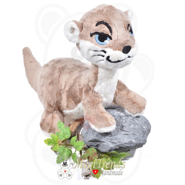 Otter & Weasel Plush Animal Sewing Pattern .pdf Tutorial Ferret Ermine ...