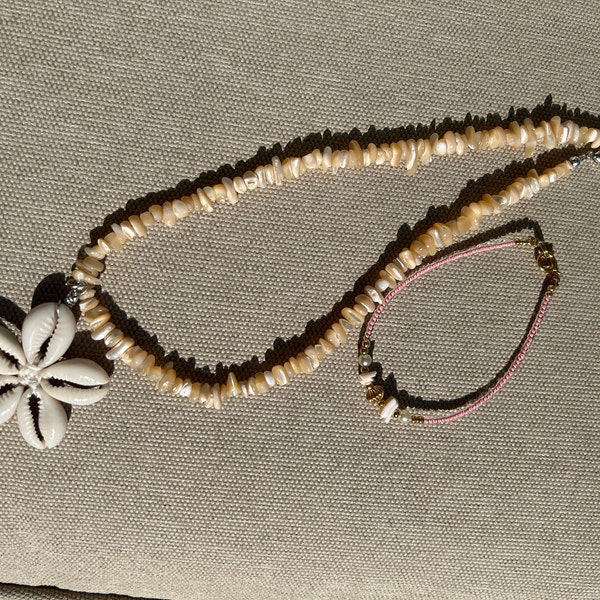 Bluerica Puka Shells & Coconut Shell Beads Necklace - Etsy