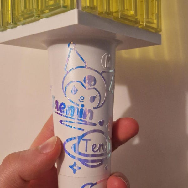 CUSTOM Kawaii Kpop Lightstick Decals / Vinyl Sticker / Lightstick ...