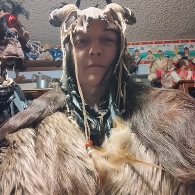 Ram Horn Skull Pagan Viking Ritual Skull Witchcraft Skull Deer Antler ...