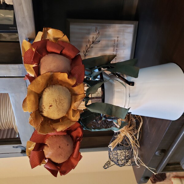 Calico Flowers Epattern...primitive Country Cloth Craft Ornament ...